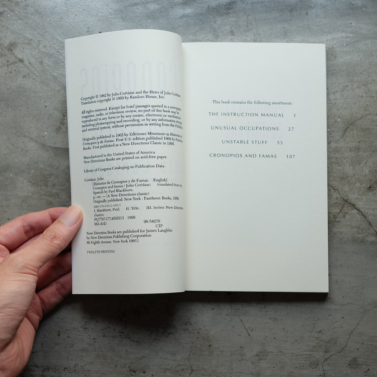 Cronopios and Famas – Books & Belongings